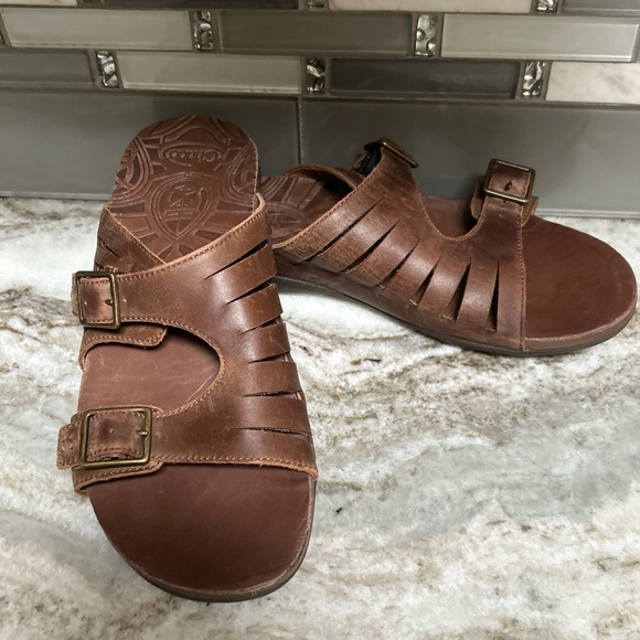 Chaco | Shoes | Chaco Dharma Slideon Sandals 8 Distressed Comfort New ...